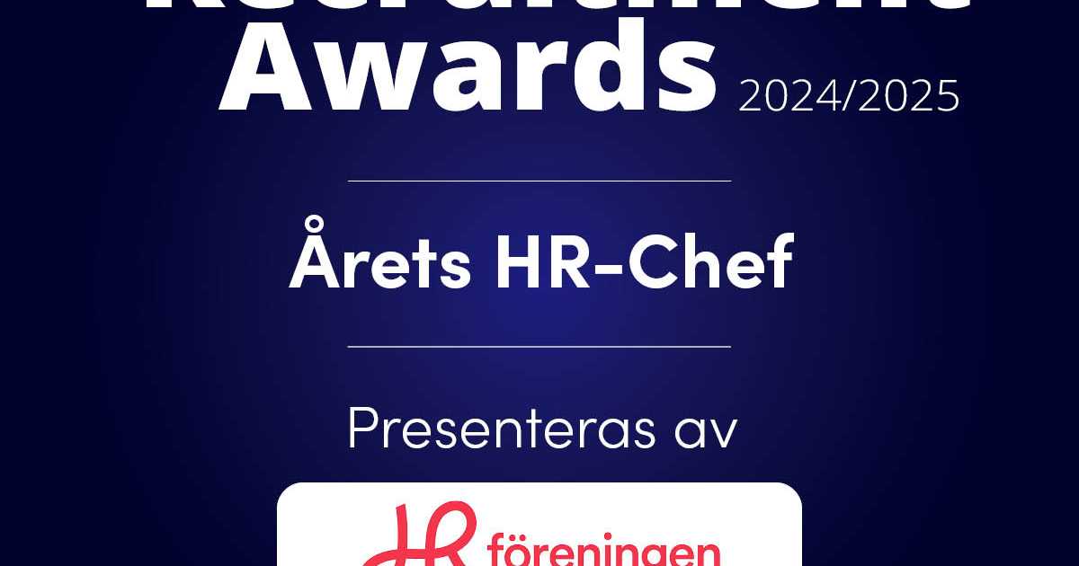 Nominera Årets HR-chef - Sveriges HR Förening